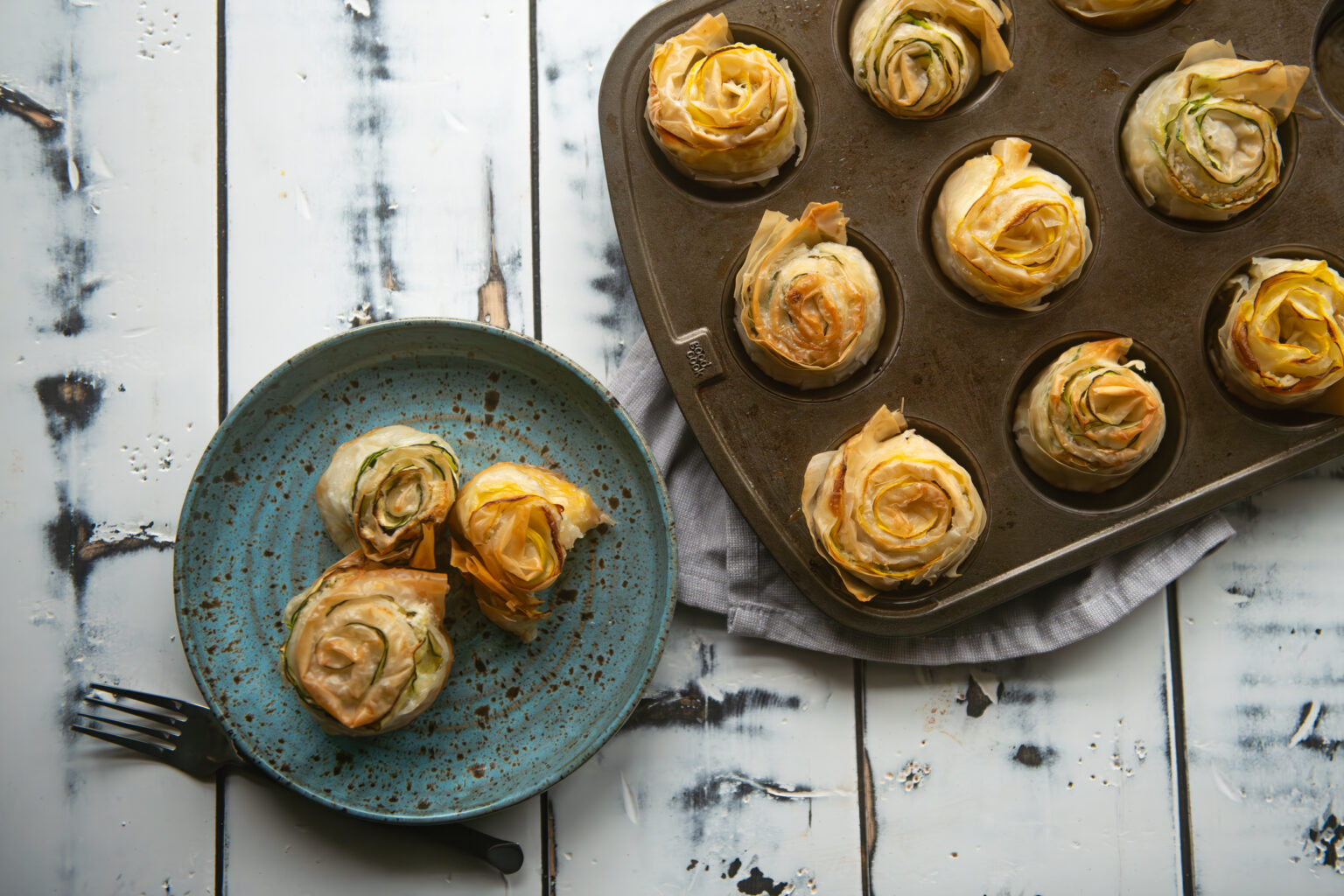 Zucchini Filo Flowers Delights – Show-Stopping Appetizer - Lost in ...