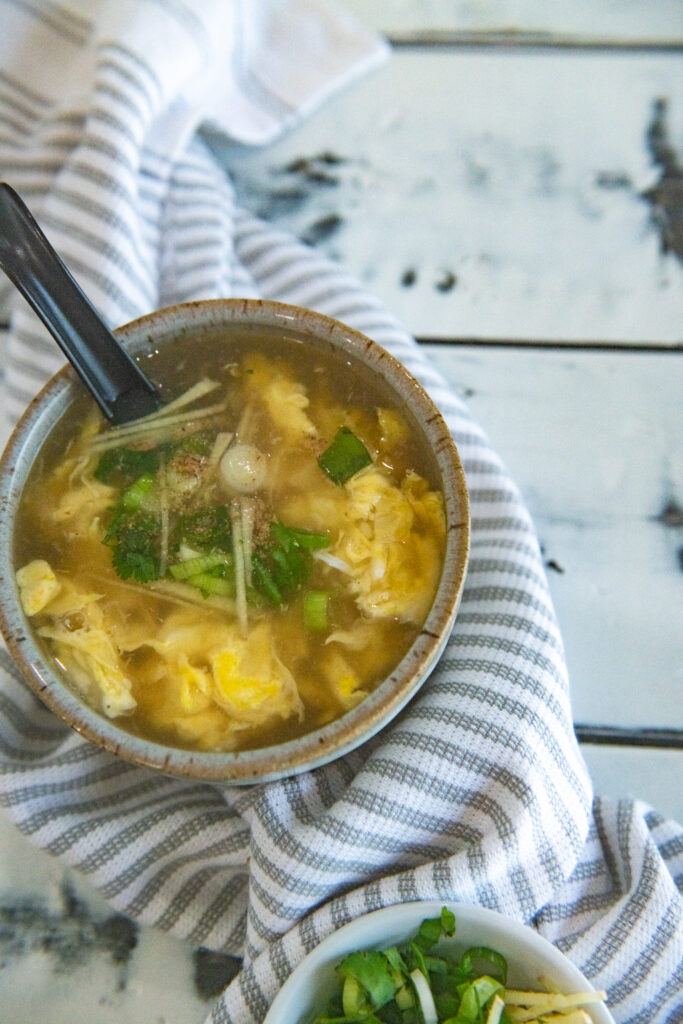 Egg Drop Soup with Shredded Ginger Garnish – Quick and Easy Soup for Your Meals - Lost in ...