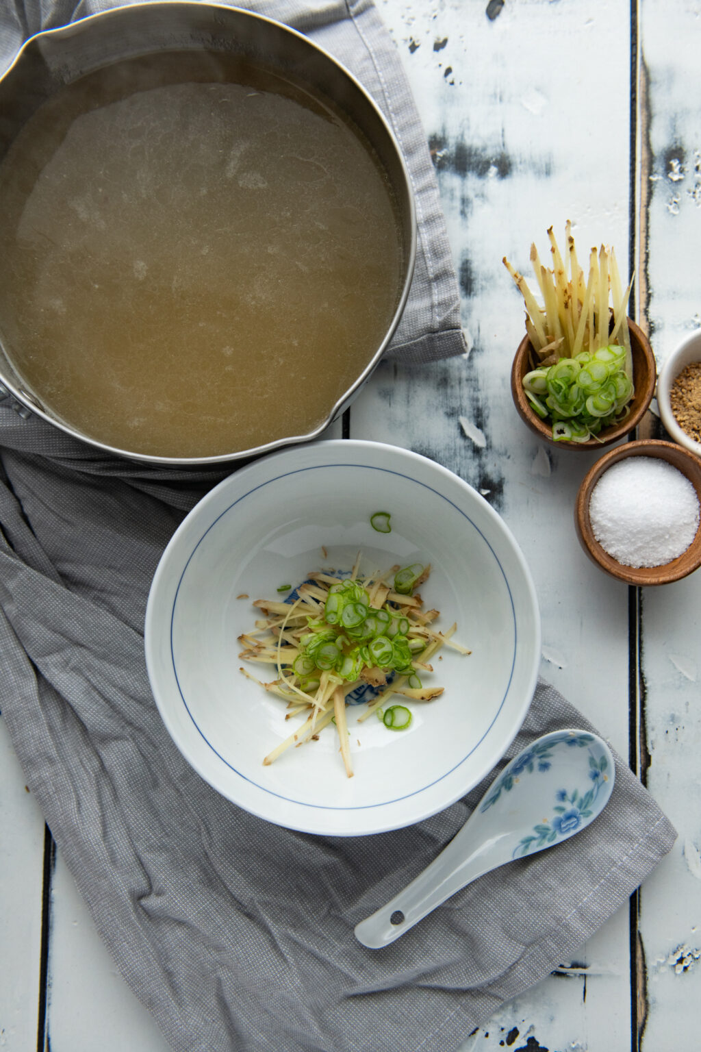 Ginger and Scallion Chicken Soup – Perfect for colds - Lost in Musings ...
