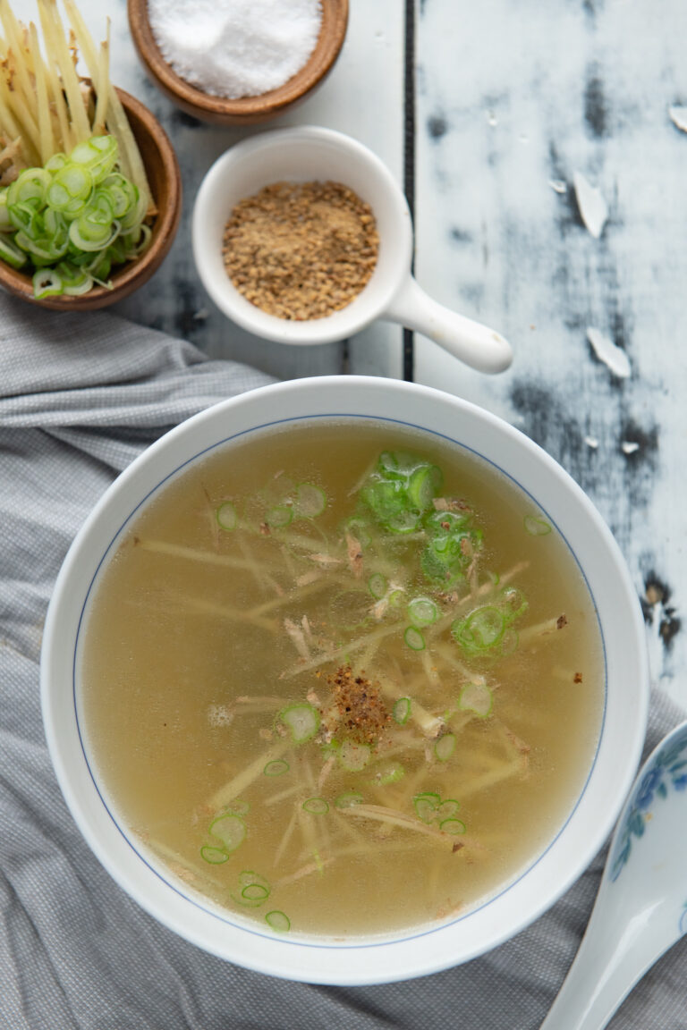 Ginger and Scallion Chicken Soup – Perfect for colds - Lost in Musings ...